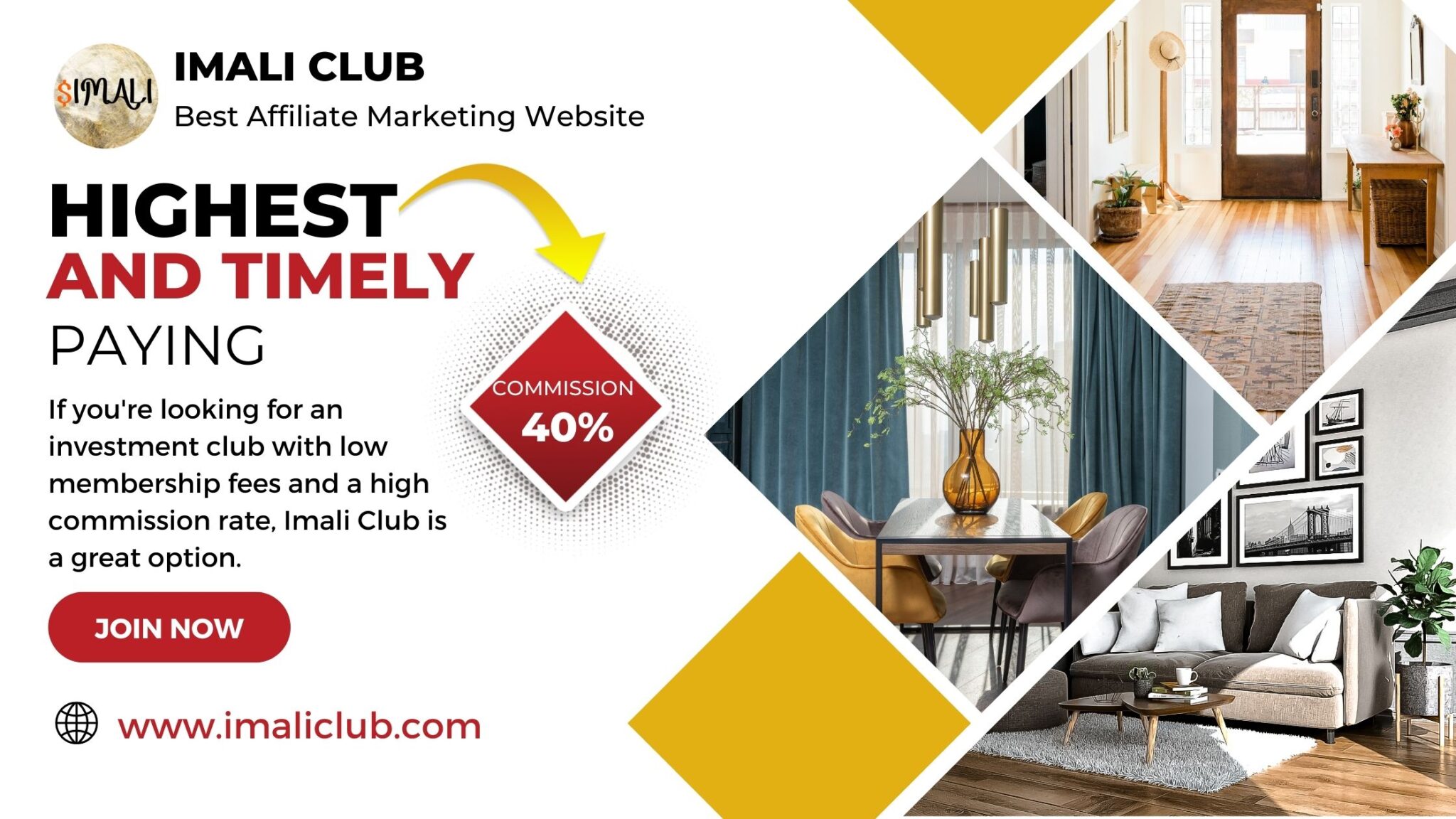 Highest paying affiliate programs - Imali club review